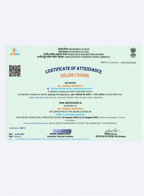 Srinithya Sridhar On Linkedin Geospatial Artificialintelligence Remotesensing Isro