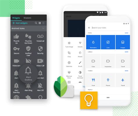 Android Icons UI Kit Intuitive Android Design Justinmind