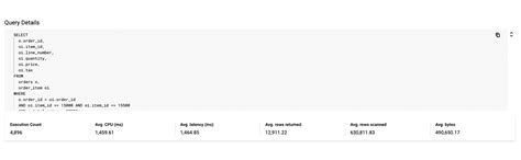Diagnose Query Performance Issues With Cloud Spanner Query Insights
