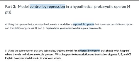 Shown Below Are The Features Of A Prokaryotic Operon