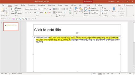 formatting text microsoft powerpoint goskills