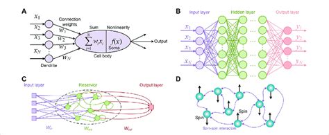 A Schematic Of A Biological Neuron B The Model Of Fully Connected Download Scientific