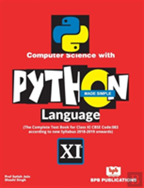 Computer Science With Python Language Made Simple Satish Jainshashi Singh Livro Bertrand