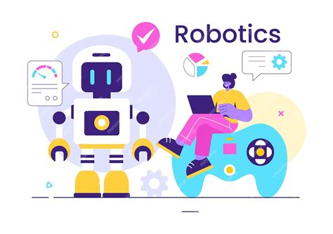 Premium Vector Robotics Vector Illustration Of Artificial
