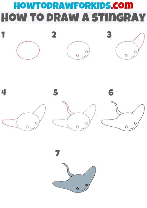 How To Draw A Stingray Step By Step Artofit