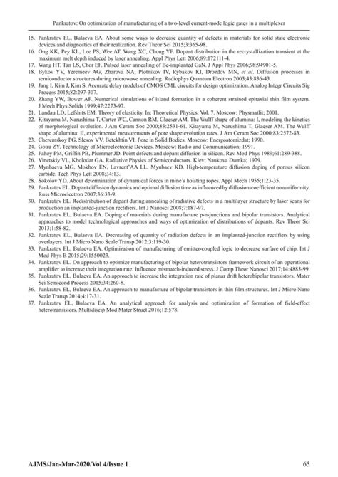 on optimization of manufacturing of a two level current mode logic