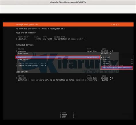 Install Ubuntu 24.04 with UEFI and Software RAID 1 - kifarunix.com