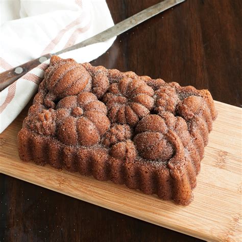 Pumpkin Loaf Cake With Cream Cheese Filling Nordic Ware