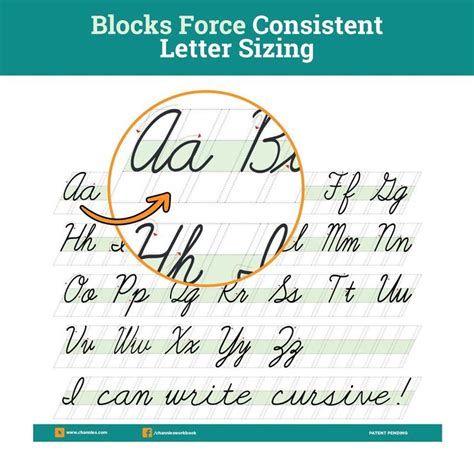 Block Force Consistent Letter Sizing Teaching Cursive Learning