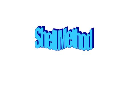 Shell Method Notes