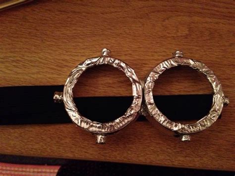 My Diy Minion Goggles Super Cheap And Easy Made From Mason Jar Lids Silver Duck Tape And