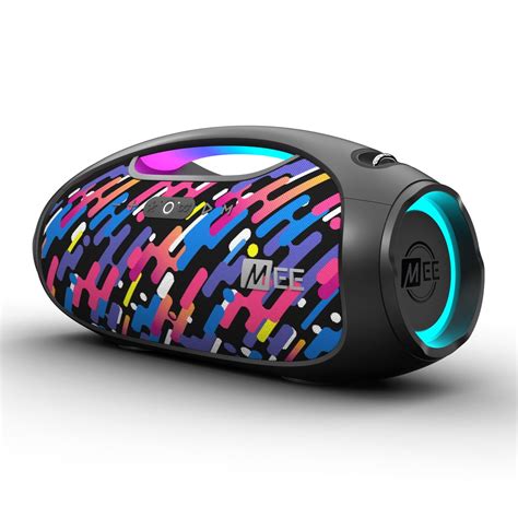 Mee Audio Partyspkr Bluetooth Wireless Speaker With Dynamic Led Lighting 2 Subwoofers For