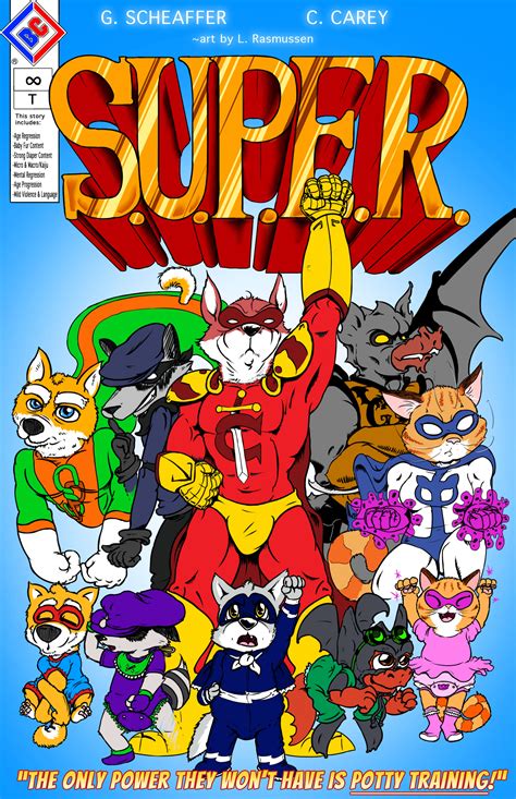 S U P E R Official Comprehensive Comic Cover Weasyl