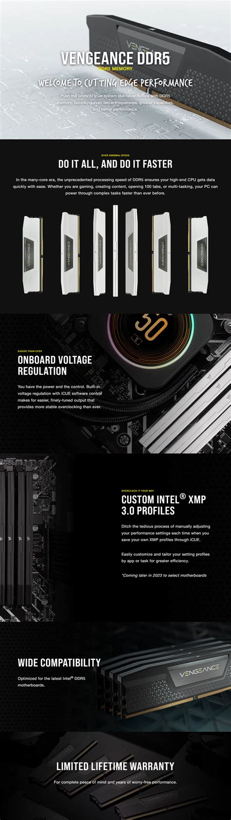 Corsair Vengeance 16gb 2x8gb Cl40 5200mhz Ddr5 Ram Black Cmk16gx5m2b5200c40 Au