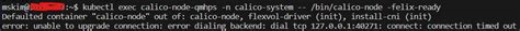 calico node is in crashloopbackoff status and calico node shutting