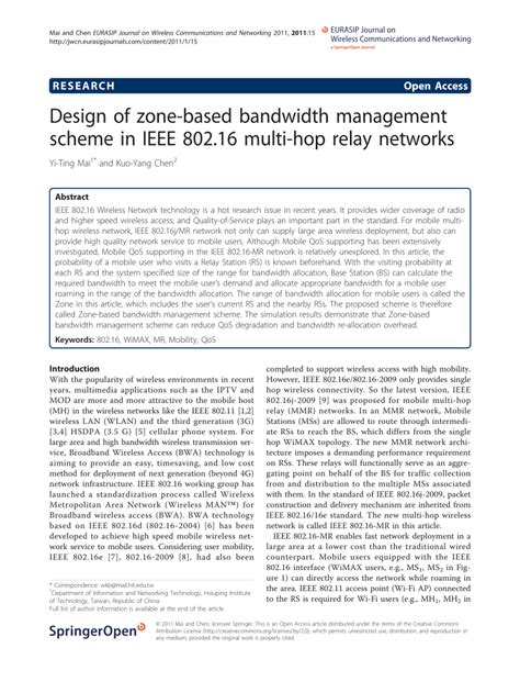 pdf design of zone based bandwidth management scheme in ieee 802 16