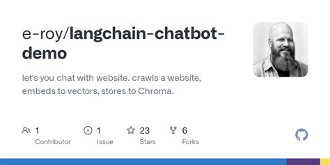 Github E Roylangchain Chatbot Demo Lets You Chat With Website
