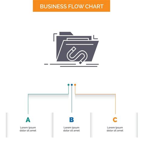 Backdoor Exploit File Internet Software Business Flow Chart Design With 3 Steps Glyph Icon