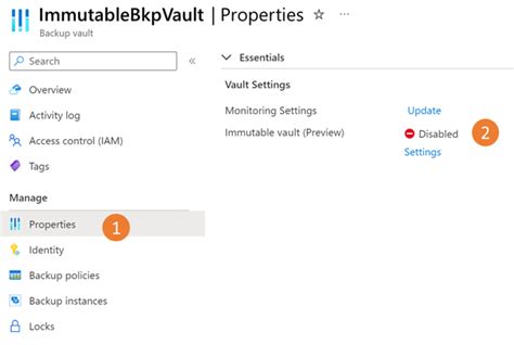 Azure Backup 변경할 수 없는 자격 증명 모음 작업을 관리하는 방법 Azure Backup Microsoft Learn