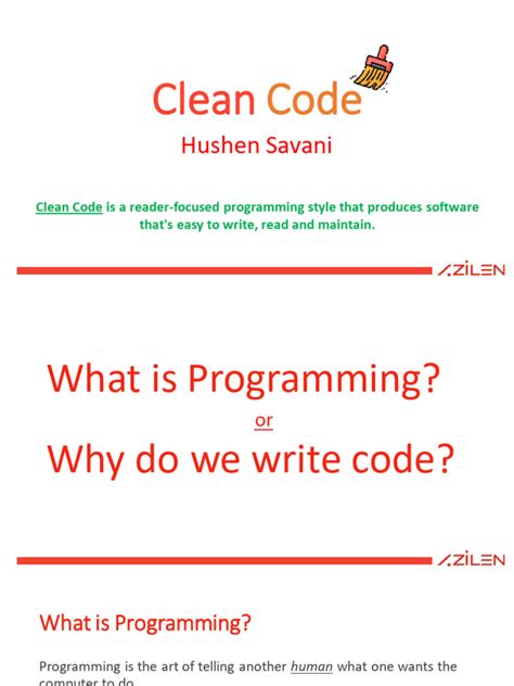 Clean Code By Hussain Pdf Java Script Python Programming Language