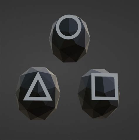 Template Squid Game Paper Craft Template Instant Pdf Etsy