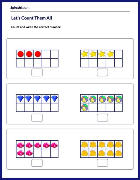 Count Using 10 Frame Worksheet