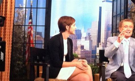 Emma Watson Emma Watson During The Regis And Kelly Show