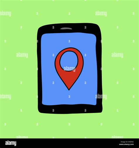 Gps Map Pointer Cartoon Hi Res Stock Photography And Images Alamy