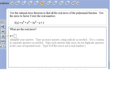 Solved Use The Rational Zeros Theorem To Find All The Real