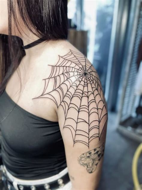 27 Spider Web Tattoo Ideas 2025 For Men And Women Shoulder Full Sleeve Stencil Designs