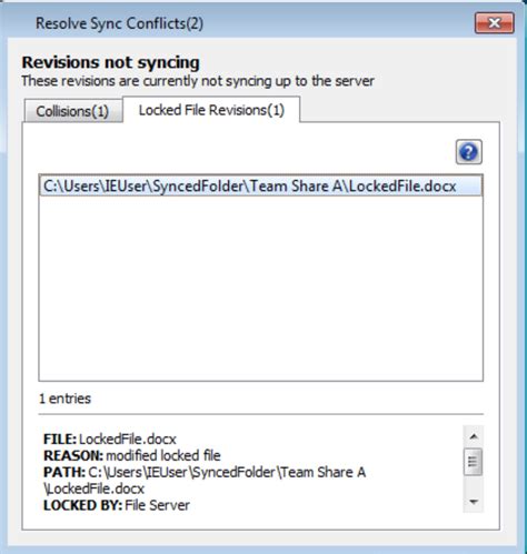 Resolving File Conflicts