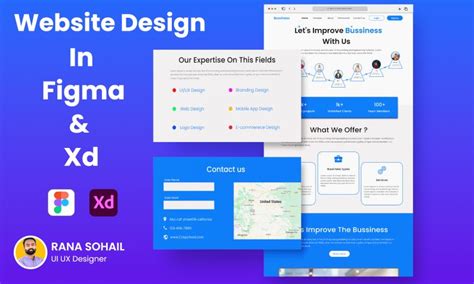 Rana Sohail On Linkedin Website Designing In Figma And Xd