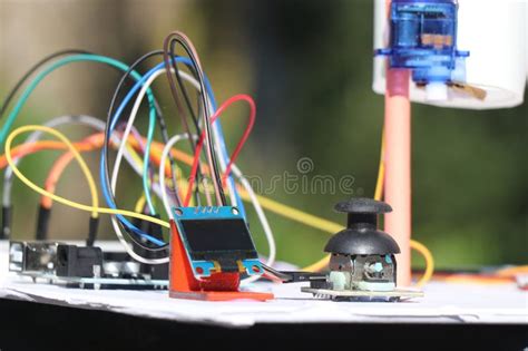 Electronics Circuit Connections Along With Connected Modules Such As Oled And Joystick That