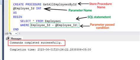 sql store procedure