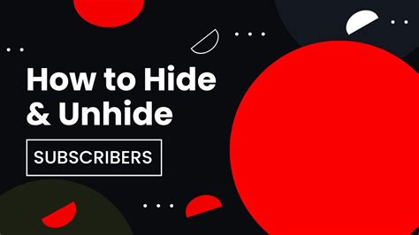 How To Hide Or Unhide SubscriberCount Of YouTube Channel Easy Method YouTube