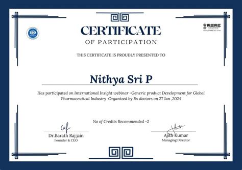 Nithya Sri On Linkedin International Insight Webinar Generic Product