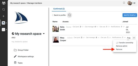 remove a member from your workspace