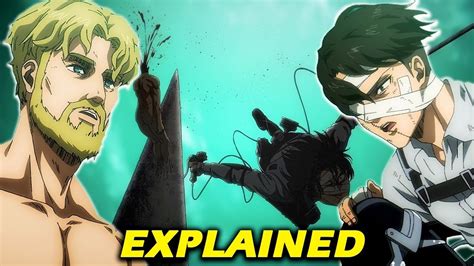 Levi Kills Zeke Beast Titan Death Scene Rumbling Stopped Final Fight