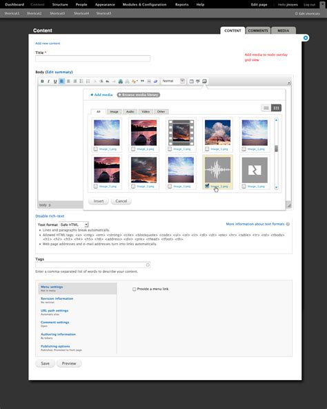 Media Module Designs Drupal Groups