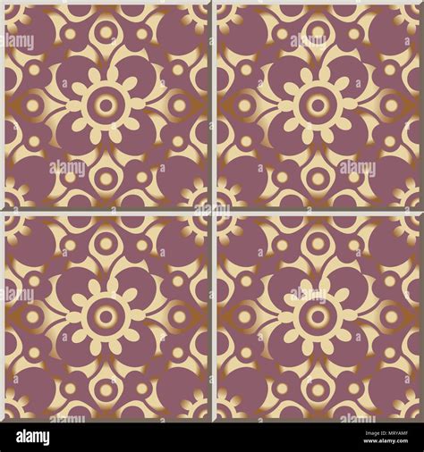 Ceramic Tile Pattern Round Curve Cross Flower Kaleidoscope Oriental Interior Floor Wall