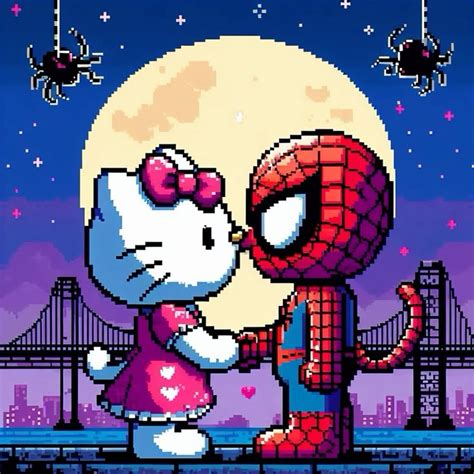 Hello Kitty X Spiderman Hello Kitty Funny Hello Kitty Backgrounds