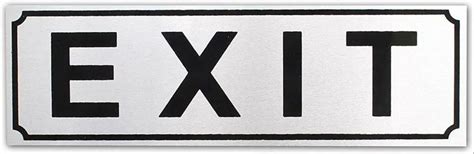 Stainless Steel Exit Sign Board For Outdoor At 700 Piece In Mumbai ID 25186685288