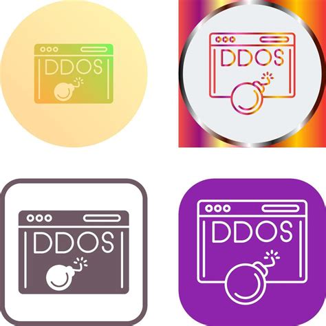 Ddos Attack Icon Design 44039880 Vector Art At Vecteezy