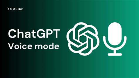 ChatGPT Voice Control How ChatGPT Talks PC Guide