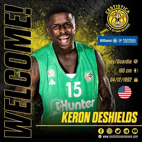 🏀 Benvenuto Keron Deshields 👉 È San Severo Siamo Noi