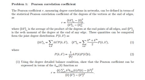 Solved Problem Pearson Correlation CoefficientThe Pearson Chegg