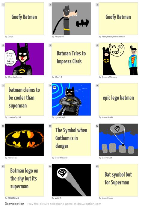 Goofy Batman Drawception