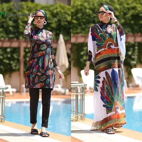 Burkini Maillots De Bains Musulmans Maillot Bain Femme Hijab Femme