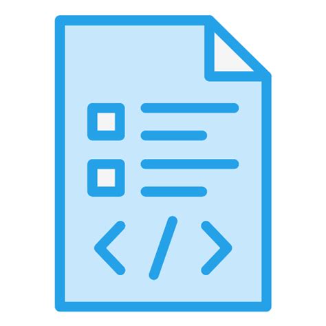 Script Generic Blue Icon