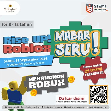 Coding Bee Academy Kursus Coding Robux🪙 Menanti Di Rise Up Roblox With Coding Bee Academy